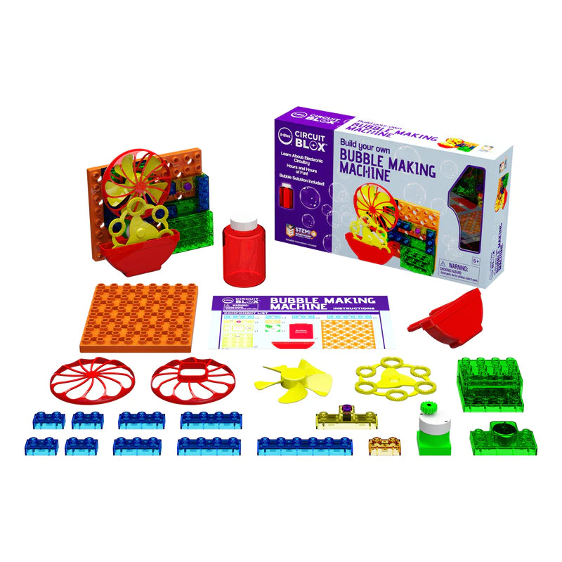 STEMfinity | Circuit Blox BYO Bubble Making Machine Student Set | E-Blox