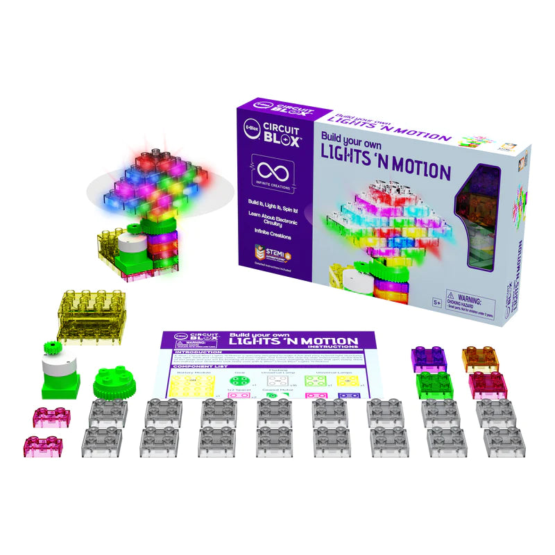 STEMfinity | Circuit Blox™ BYO Lights 'N Motion Student Set | E-Blox