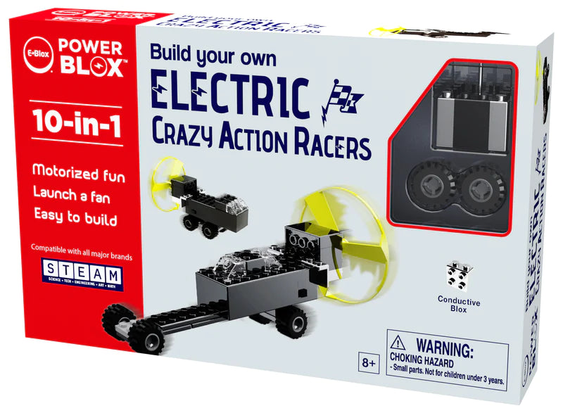STEMfinity | Power Blox™ Crazy Action Racers 10-in-1 | E-Blox