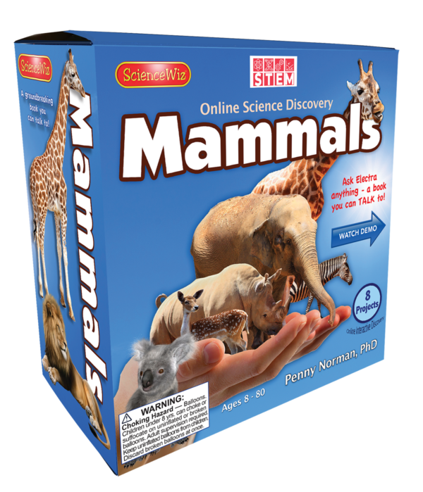 ScienceWiz Interactive Mammals Kit and Book | STEMfinity ScienceWiz Interactive Mammals Kit and Book | STEMfinity