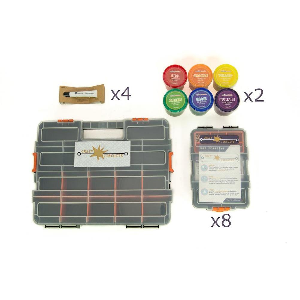 Crazy Circuits Classrooms - Programming 101 - 8 Pack | Brown Dog Gadgets | STEMfinity