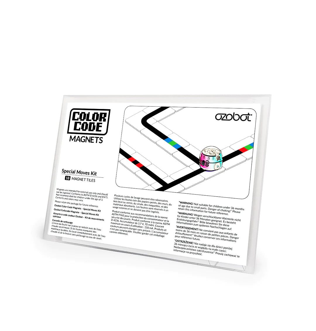 Ozobot Color Code Magnets: Special Moves Kit | STEMfinity