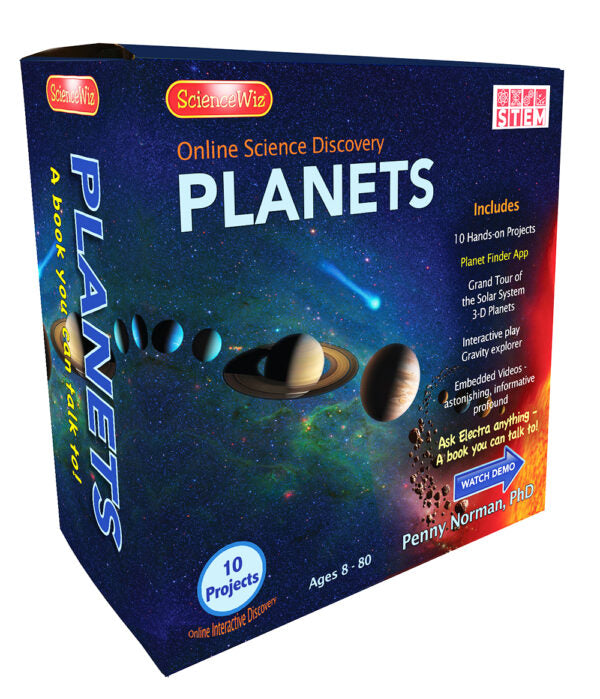 ScienceWiz Interactive Planets Kit and Book | STEMfinity ScienceWiz Interactive Planets Kit and Book | STEMfinity