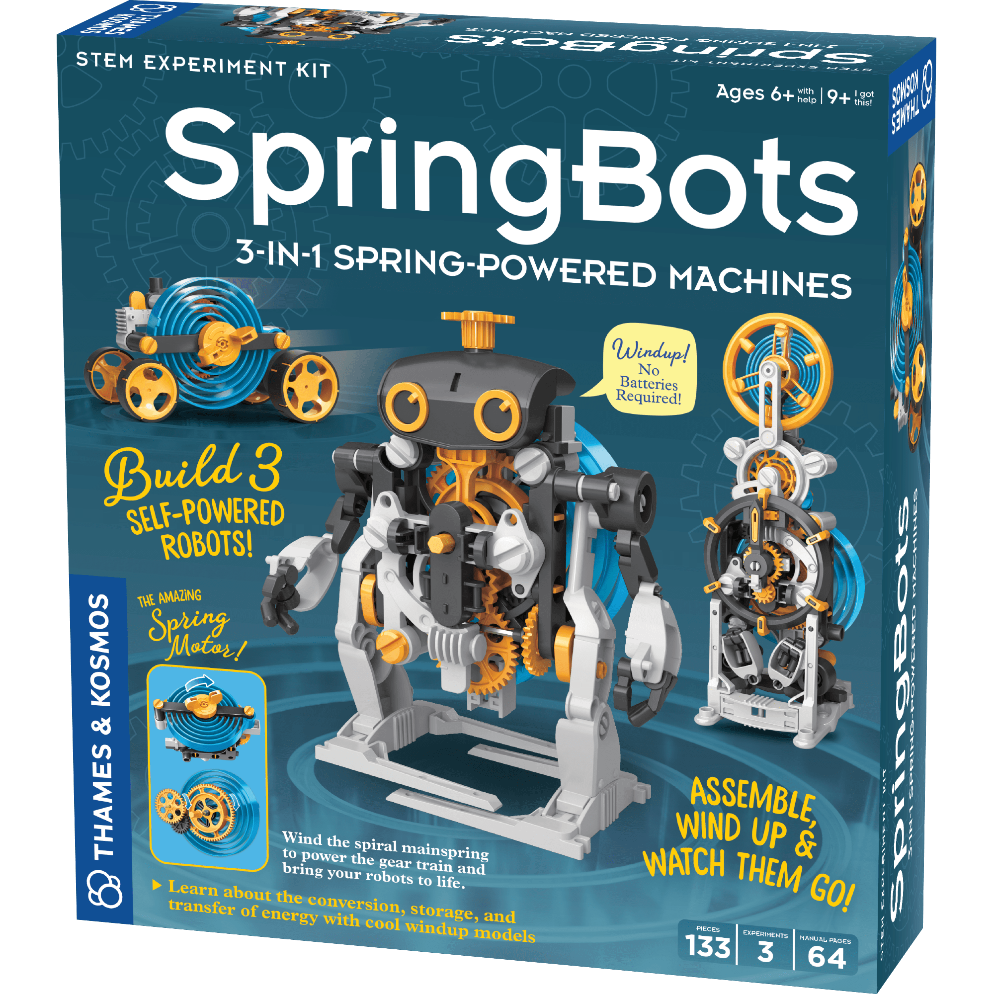 STEMfinity | SpringBots: 3-in-1 Spring-Powered Machines | Robotics