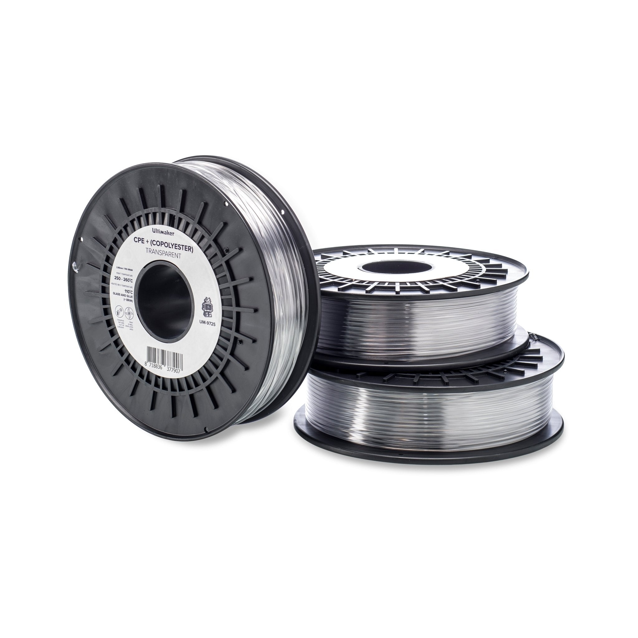 CPE+ (Copolyester) Filament: Transparent | Ultimaker | STEMfinity